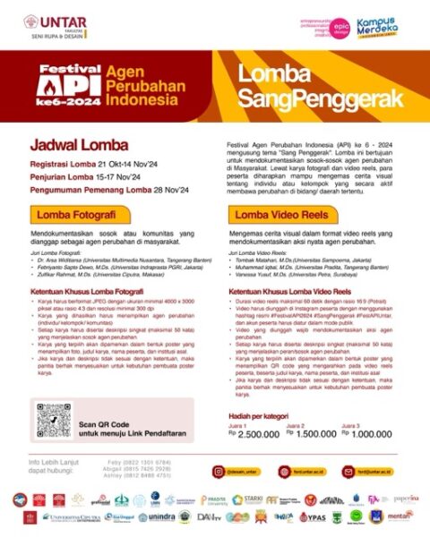 FSRD Untar Gelar Lomba Fotografi dan Video Reels Instagram dalam Rangka ...